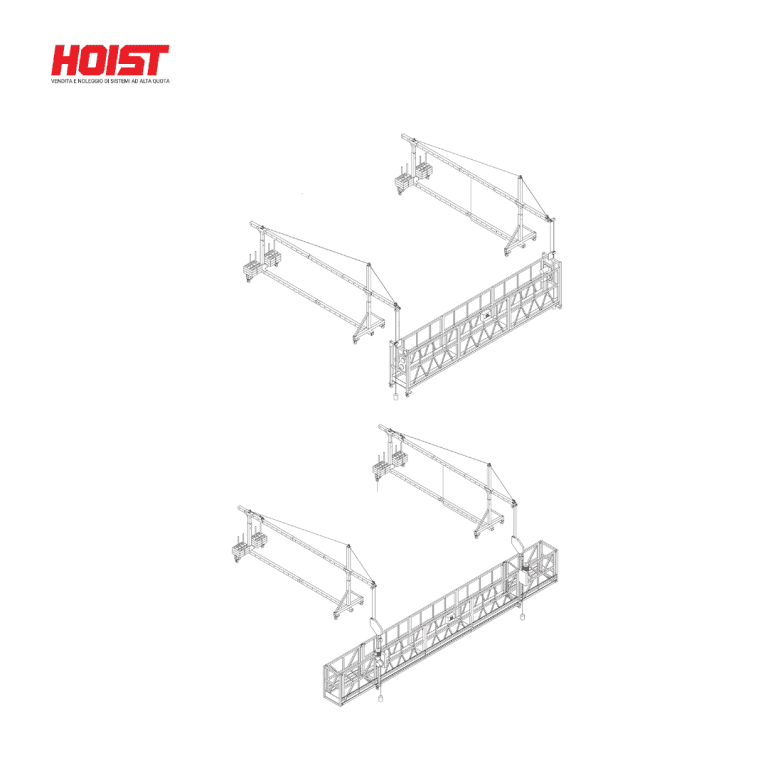 Navicella sospesa motorizzata-hoist - Piattaforme Aeree Hoist